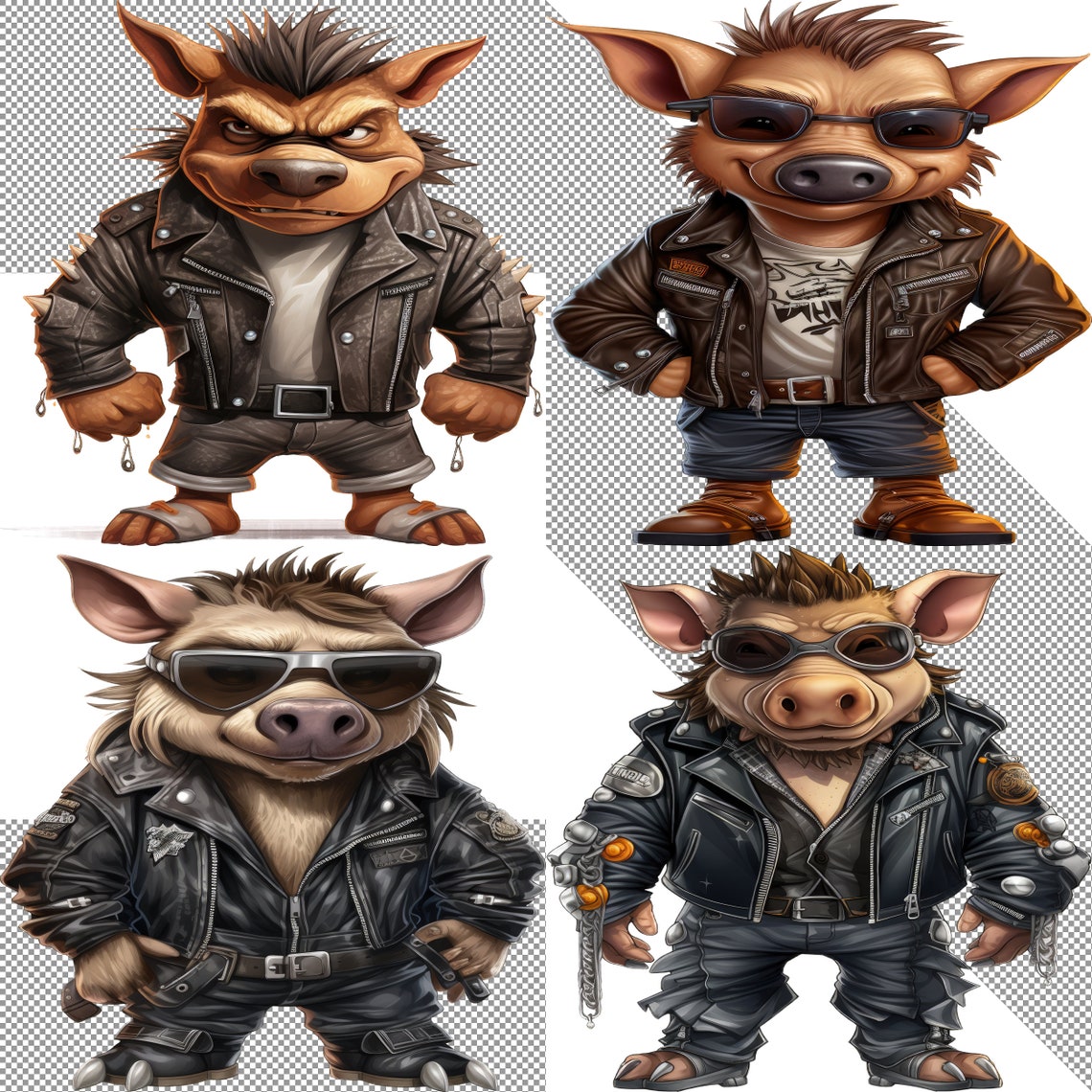 Biker Warthog Clipart, Biker Warthog Clipart,motorcycle Decor,tough ...