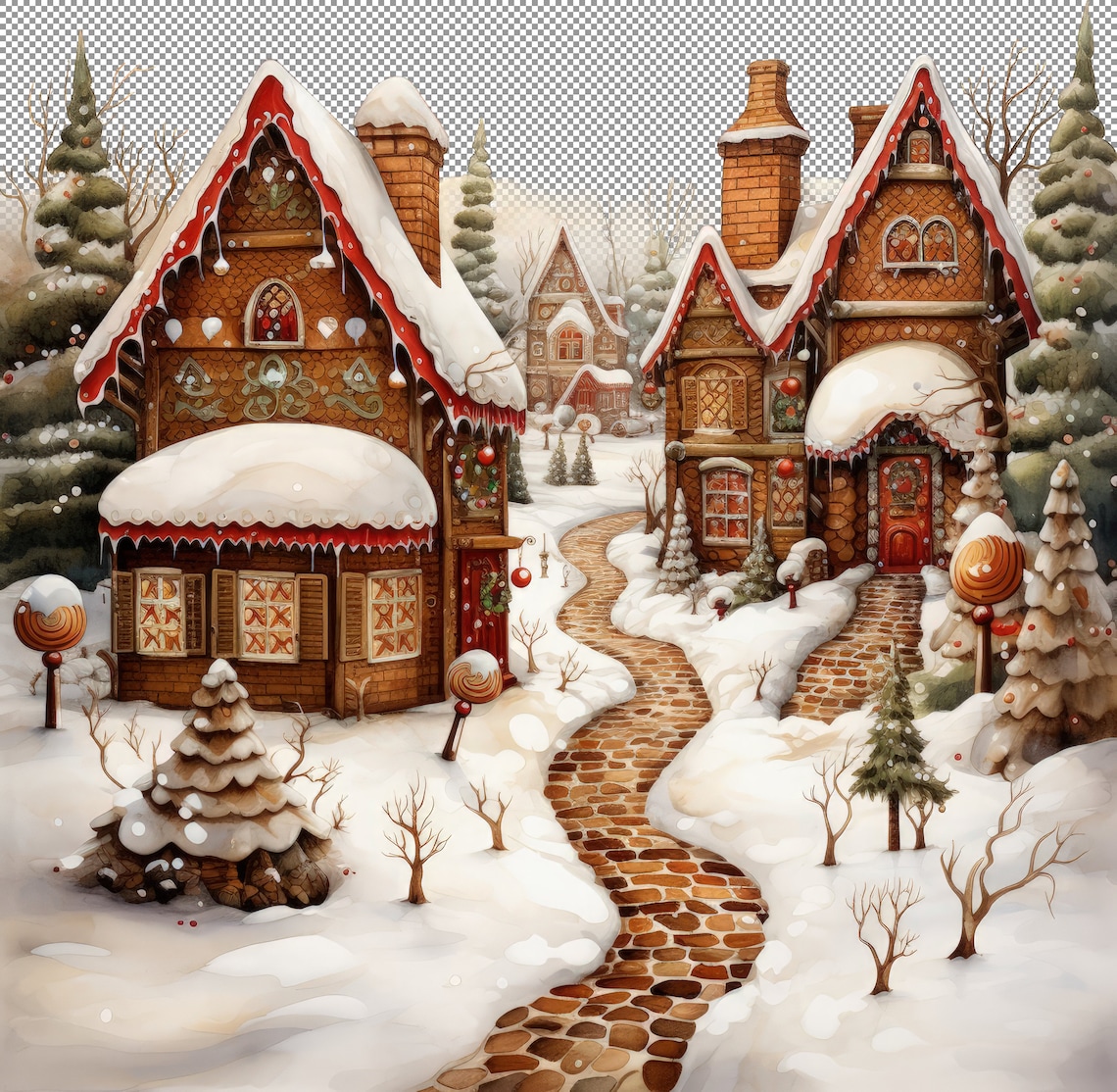 Gingerbread Winter Village, Christmas Gingerbread Delight: Winter ...