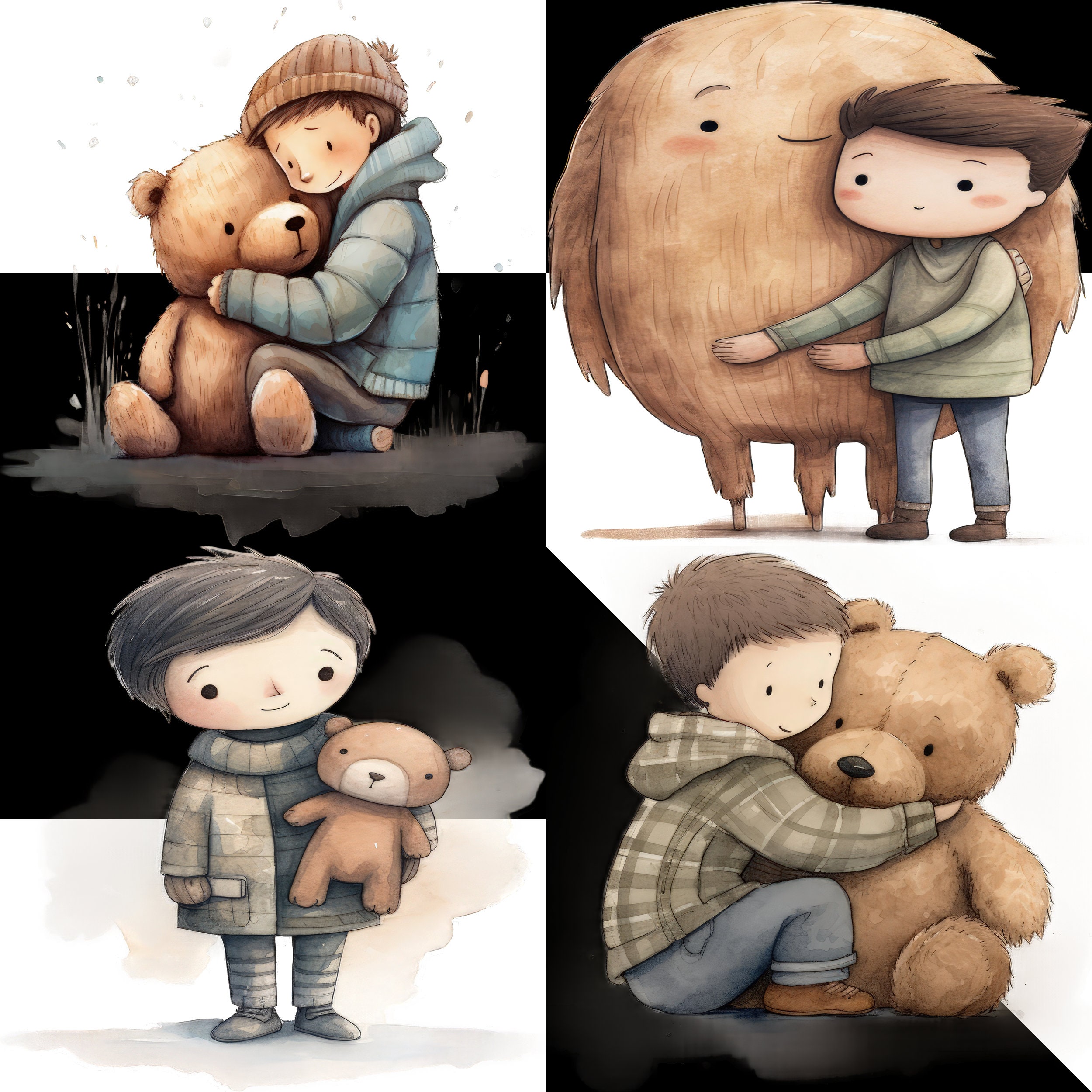 Comforting Friend PNG, Caring Friendship Clip Art, Companion Silhouette ...