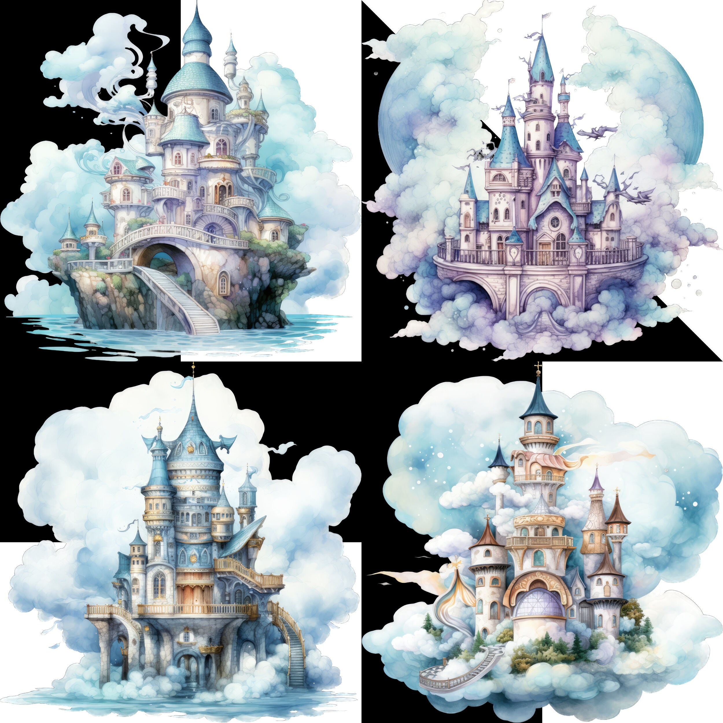 Wizard's Academy Clipart, Whimsical Wizard's Academy,enchanting Academy ...