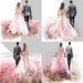 Pink Bride and Groom Clipart, Hand-in-hand Wedding Clipart, Watercolor ...