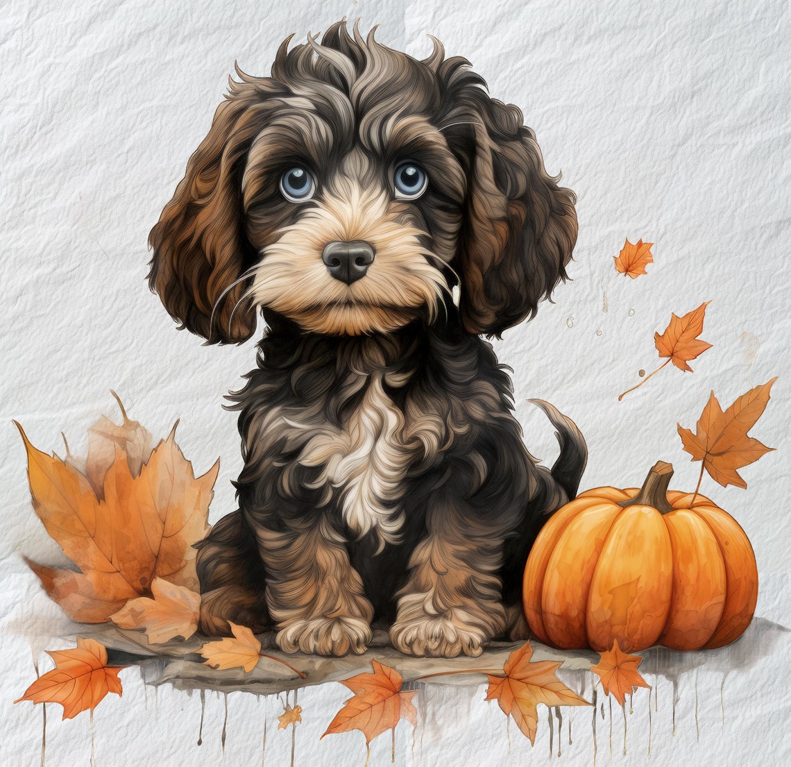 Spooky Cockapoo Halloween PNG, Haunted Cockapoo Clipart - Halloween Dog ...