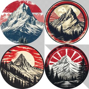 Swiss Mountain Peak Flag Badge Design, Swiss Alps Wall Art Watercolor ...