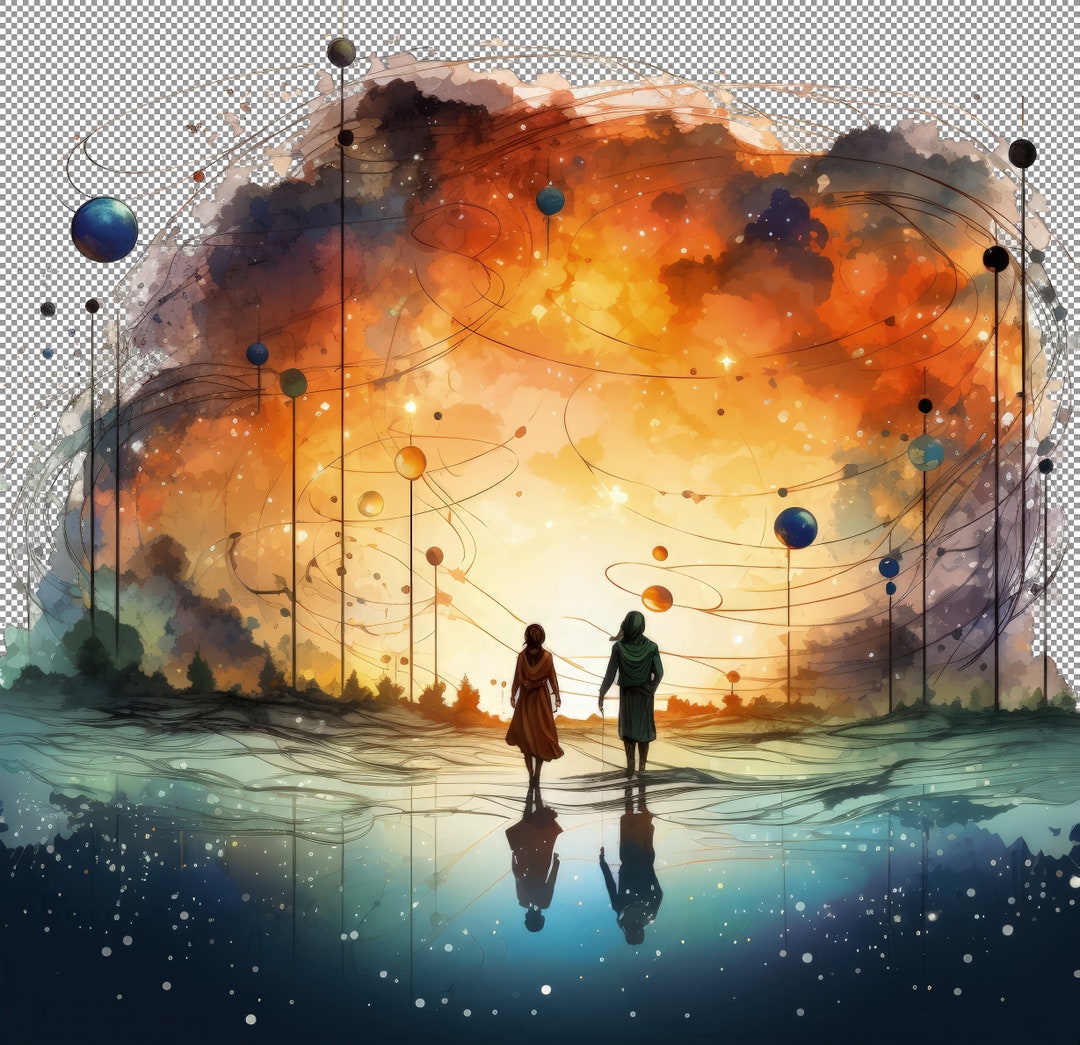 Celestial Connection Clipart, Spiritual Celestial Connection, Astral ...