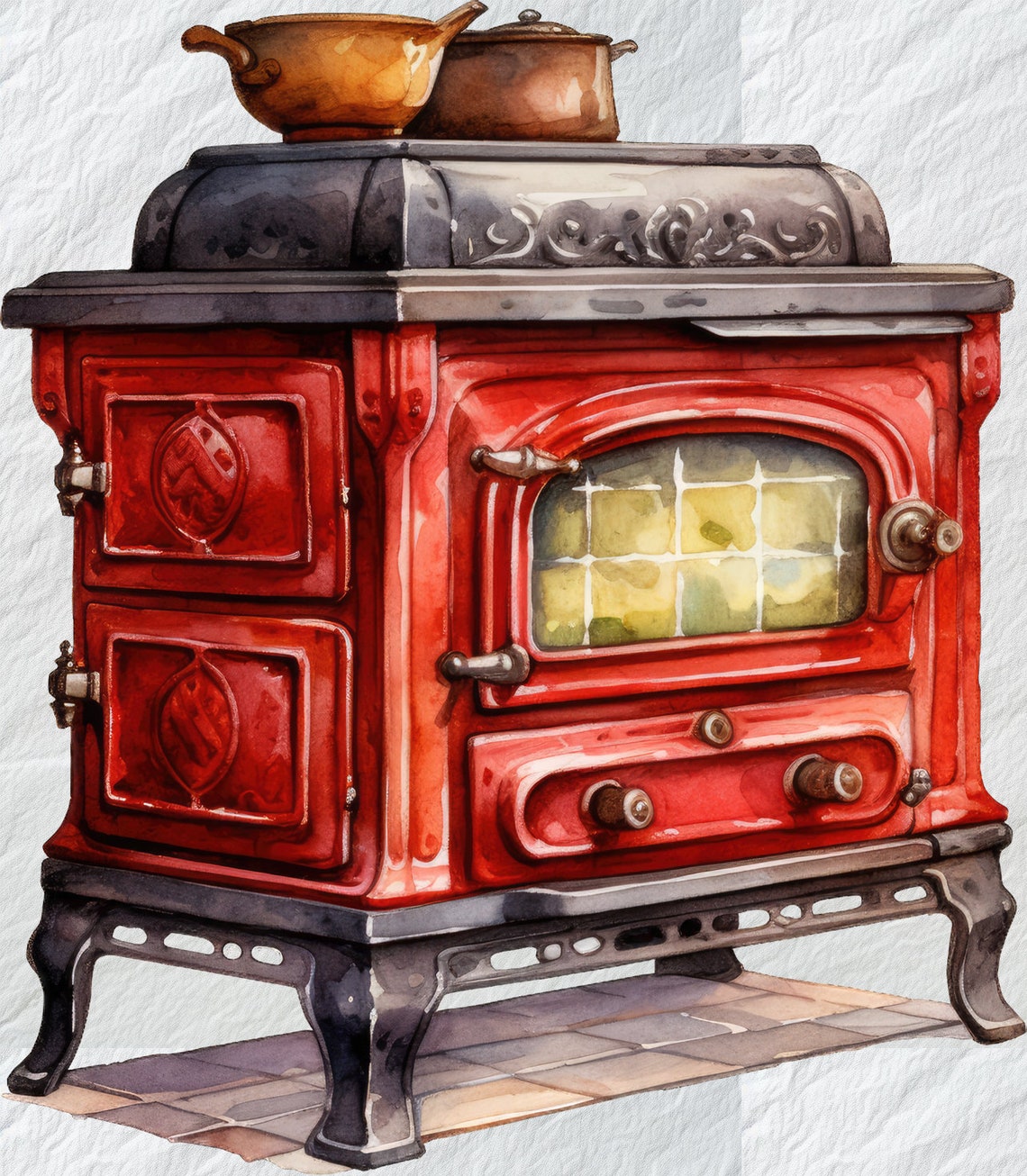 Vantage Castron Stove Homemaking PNG Clipart,traditional Cookware Art ...