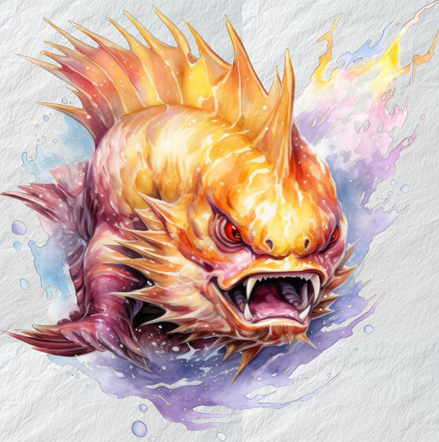 Anglerfish Lightning Clipart, Luminous Anglerfish Wonders: Lightning ...