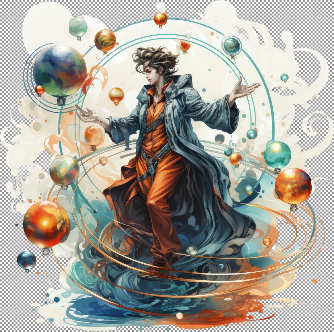 Celestial Circus Clipart, Digital Celestial Circus Art, Astronomical ...