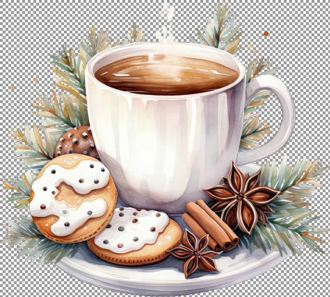 Christmas Hot Cocoa Clipart, Hot Cocoa and Cookies, Picture for ...
