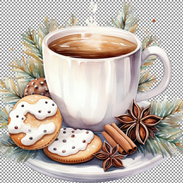 Hot Cocoa Clipart - Etsy