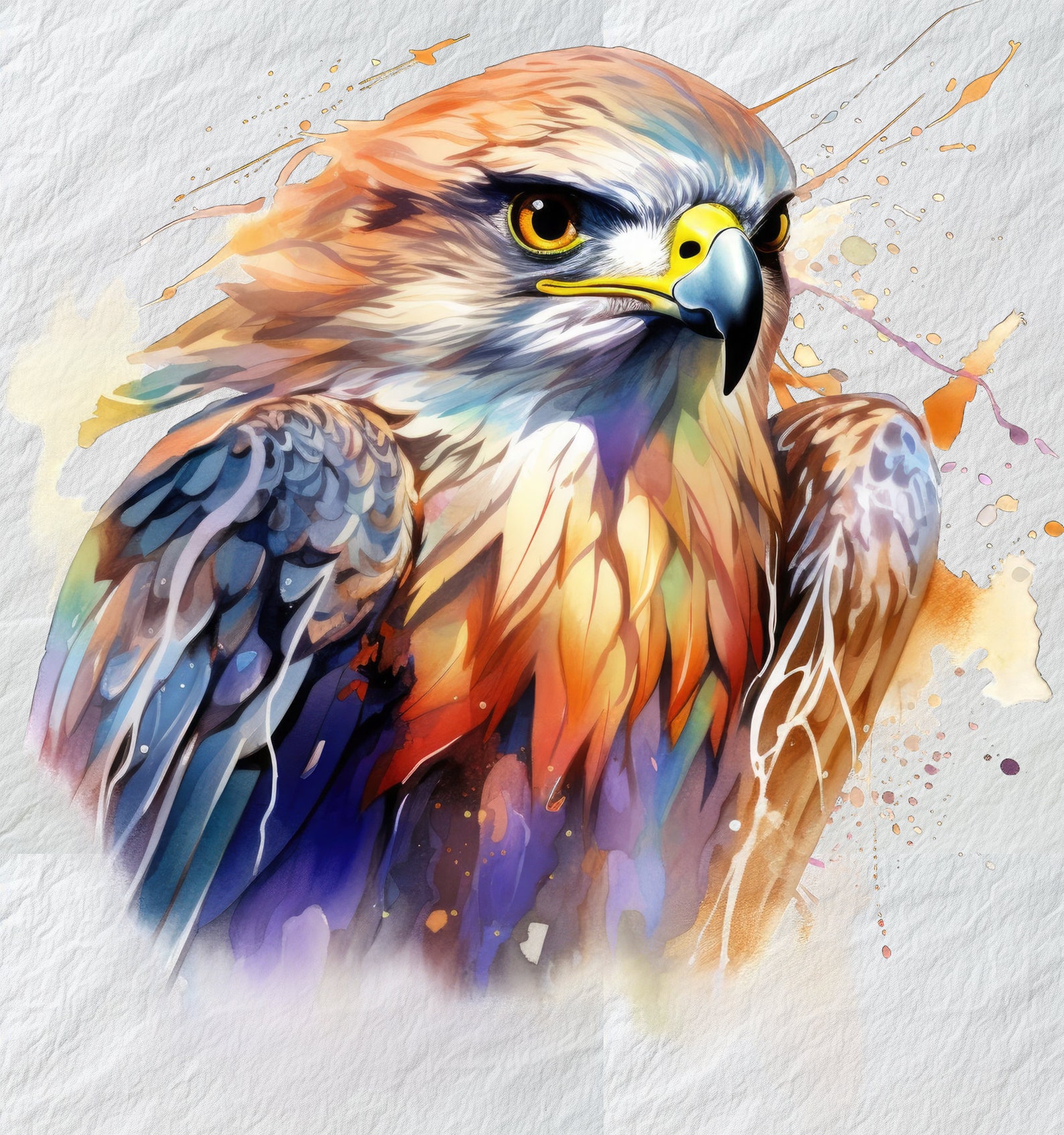 Falcon Lightning Clipart, Falcon Lightning Bolt Art, Majestic Bird of ...