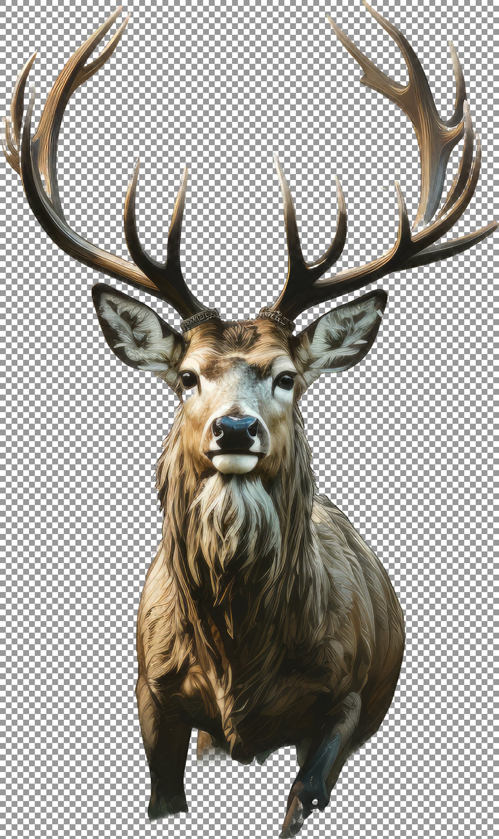 Deer's Forest Frolic, Whimsical Forest Art - Deer's Frolic Clipart ...