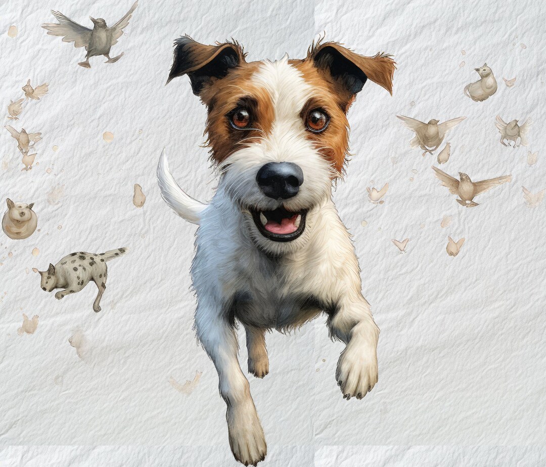 Spooky Parson Russell Terrier Clipart, Halloween Dog Clip Art, Spooky ...