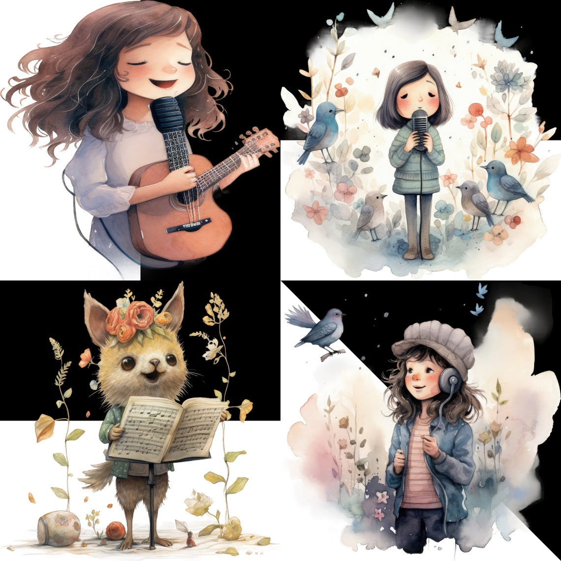 Enchanting Singer Voice Clipartmusic Art, Enchanting Vocalist ...