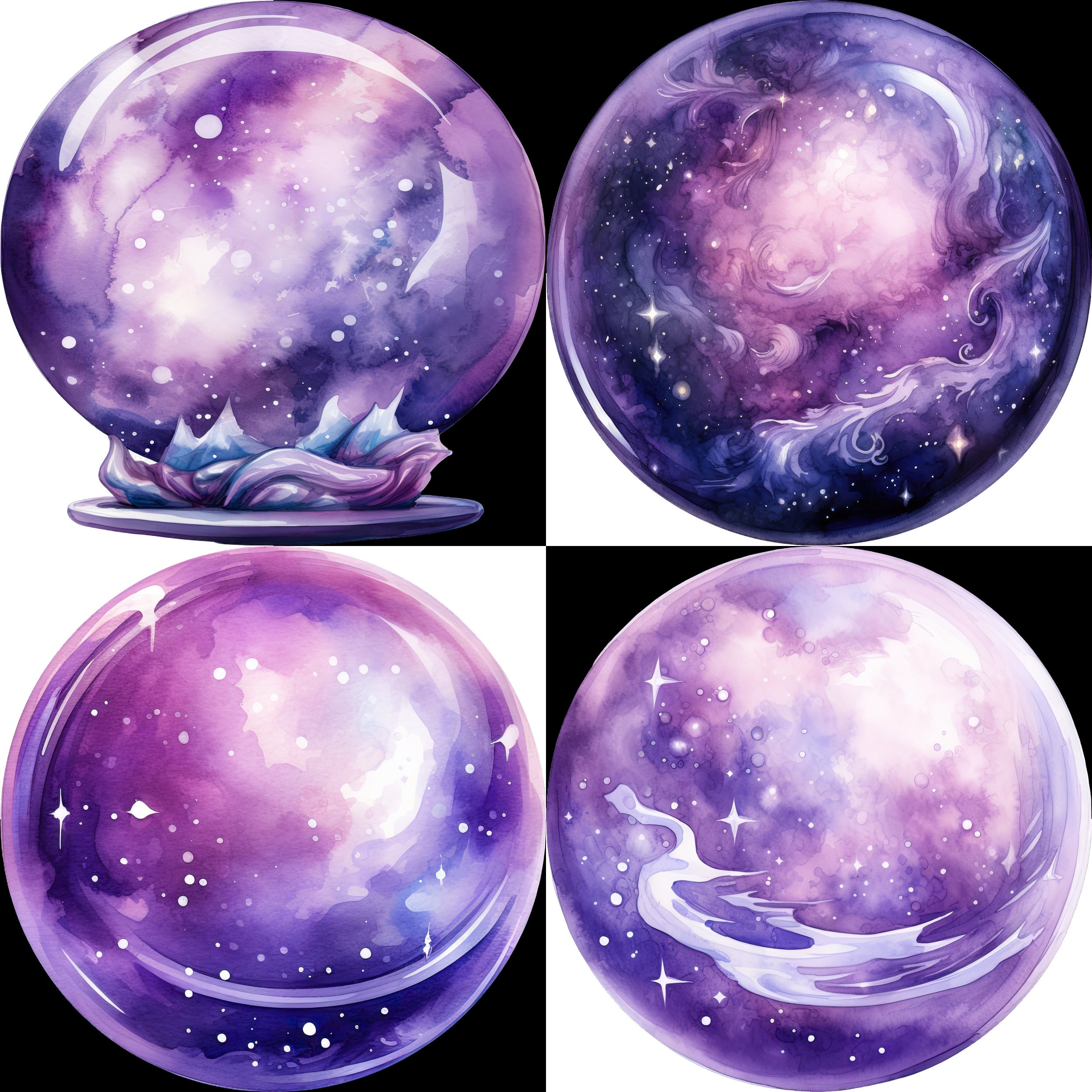 Galactic Crystal Ball,cosmic Home Decor,crystal Ball in Space,cosmic ...