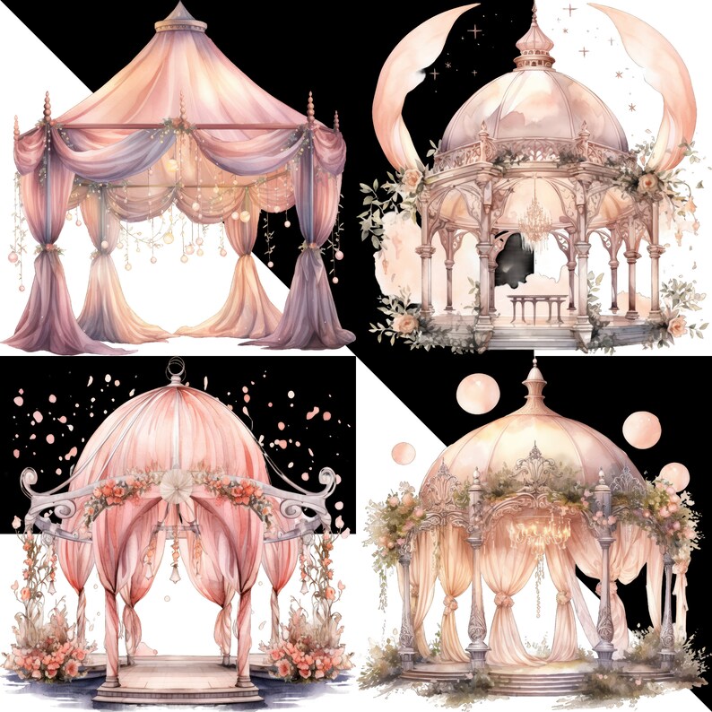 Elven Ballroom Clipart, Elven Ballroom Enchantment,whimsical Elven ...