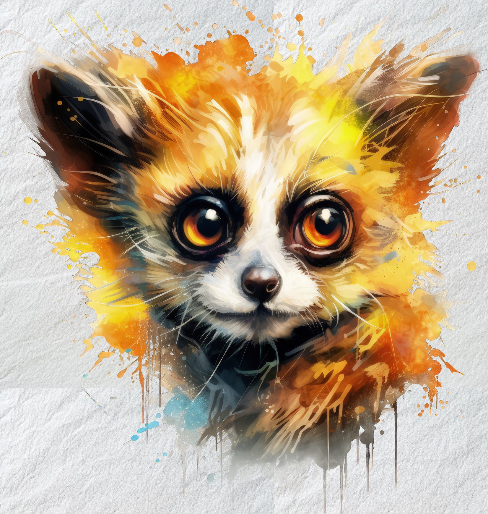 Loris Clipart Loris Jungle Adventure Illustrationplayful - Etsy