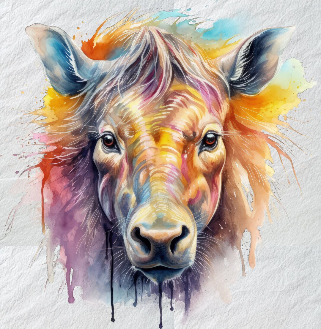 Warthog's Wild Charge,charging Warthog Illustration,warthog Adventure ...