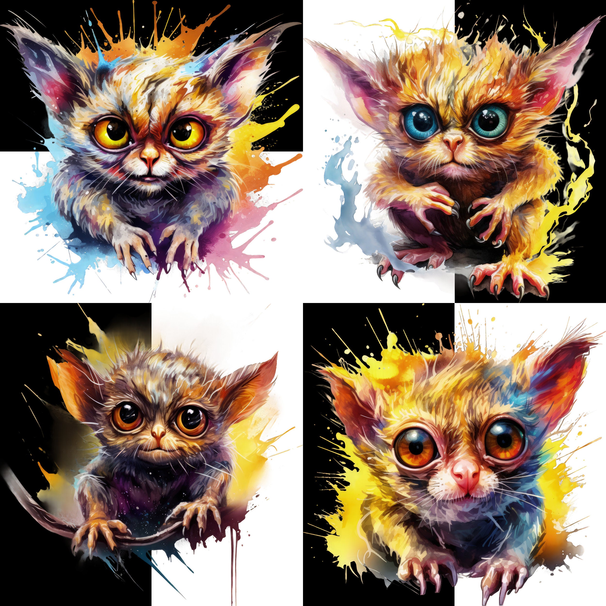 Tarsier's Nocturnal Flash,tarsier Illustration,tarsier Adventure ...
