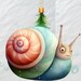 Christmas Festive Snail PNG Clipart,holiday Snail Clipart,festive ...
