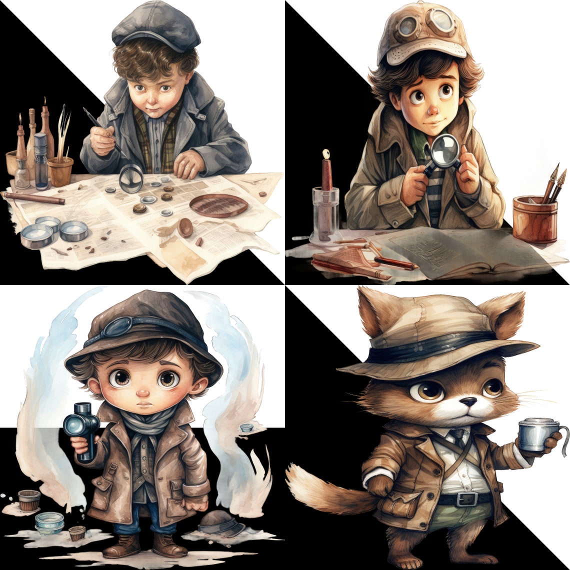 Daring Detective PNG, Mystery Investigator Illustration, Digital ...