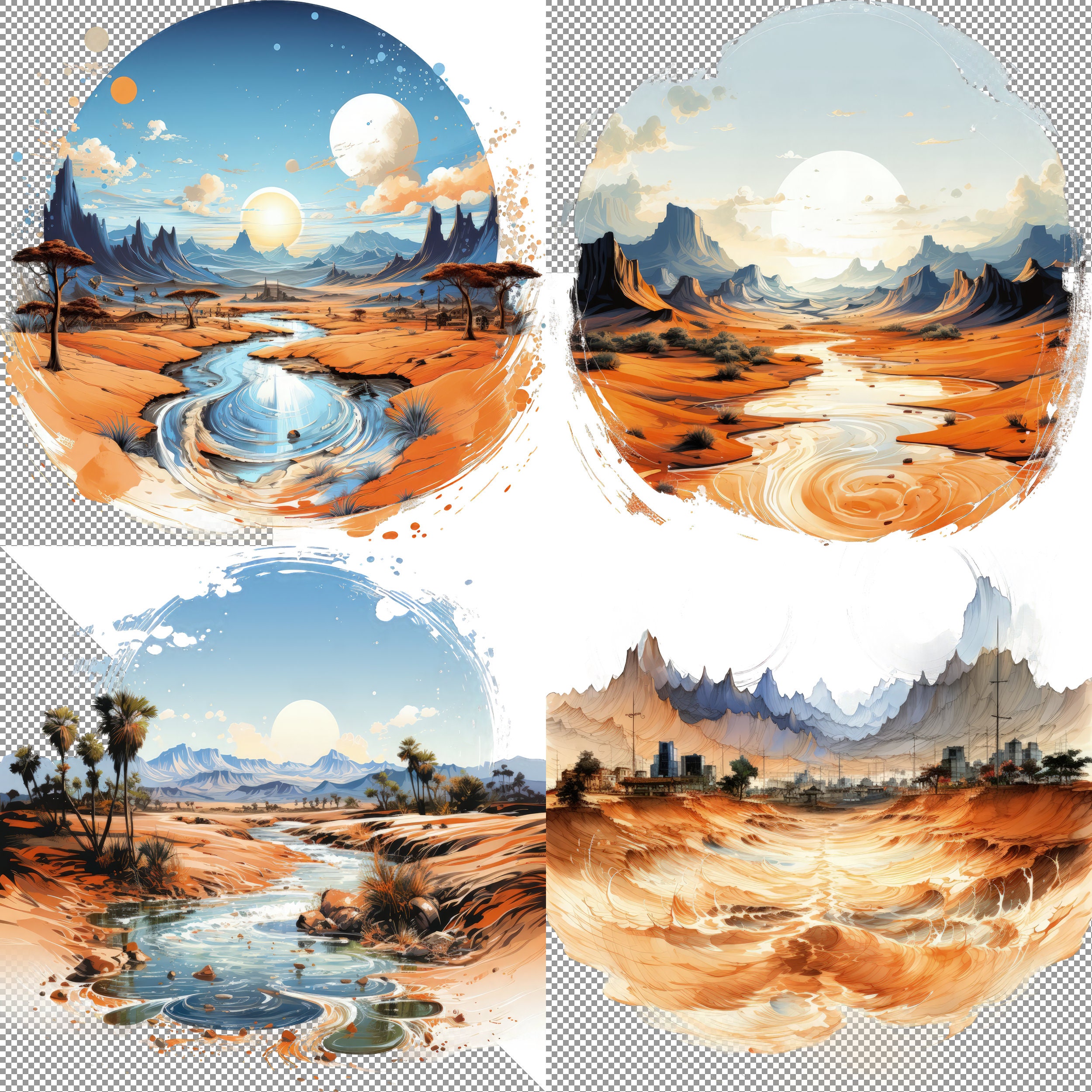 Sound Waves & Sand Ripples Clipart , Tranquil Seaside Wall Deco R ...