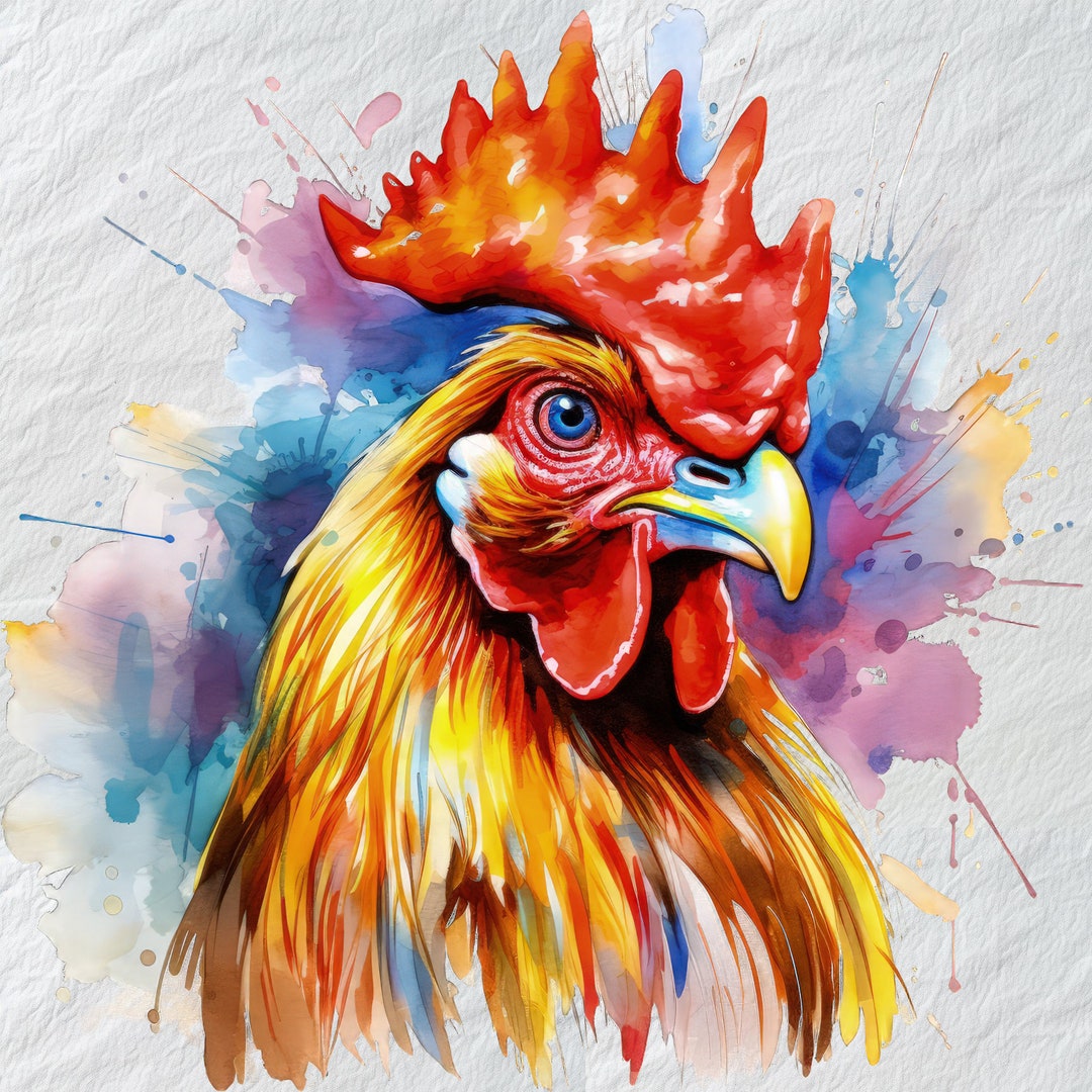 Rooster's Dawn Brilliance, Sunrise Serenade: Rooster's Morning ...