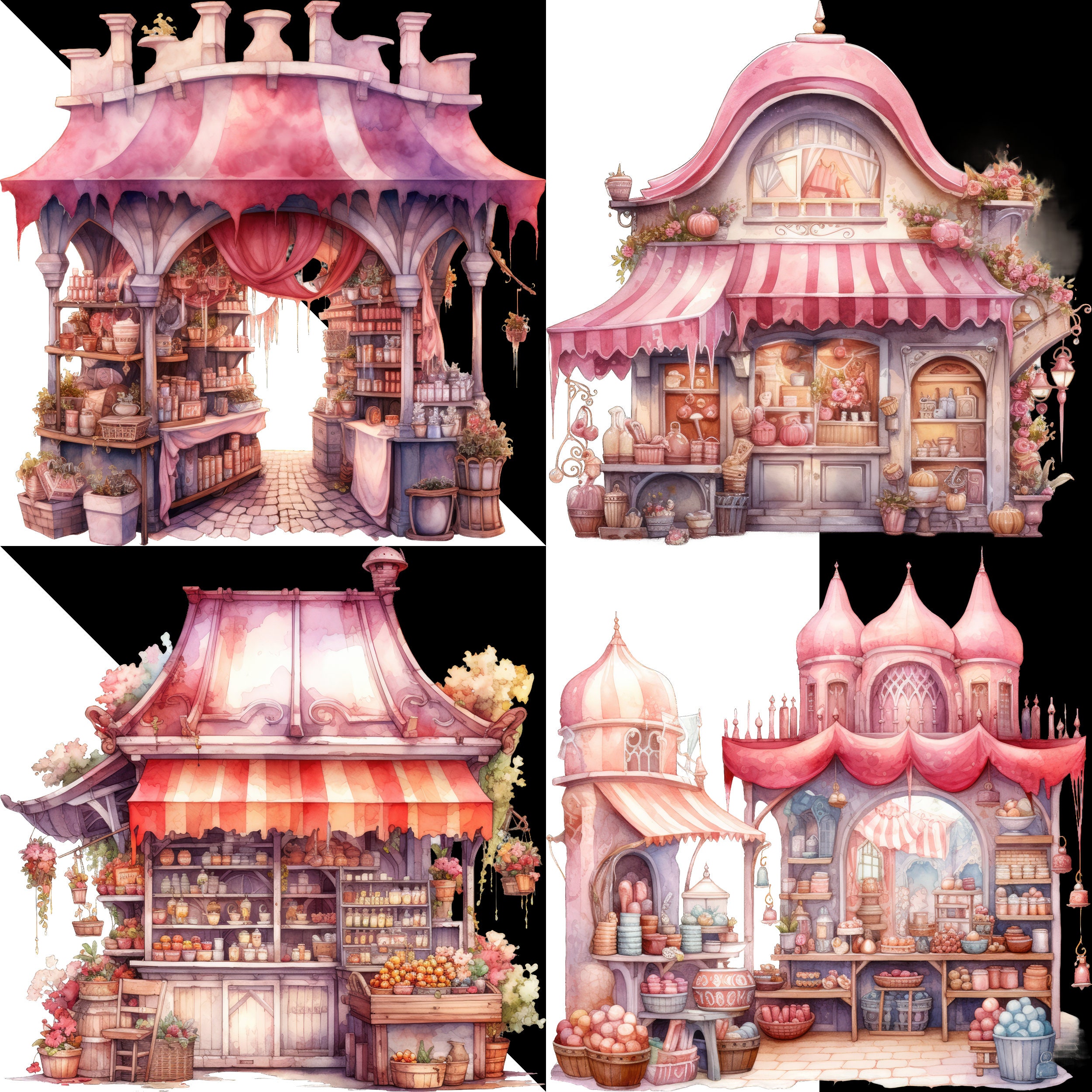 Mystical Bazaar Clipart Mystical Bazaar Wonders Enchanting - Etsy