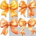 Orange Ribbon Clipart Pastel Watercolor Illustration - Etsy