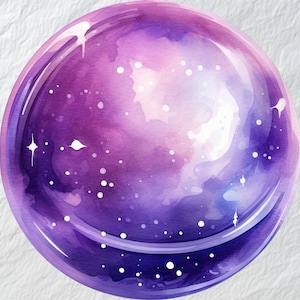 Galactic Crystal Ball,cosmic Home Decor,crystal Ball in Space,cosmic ...