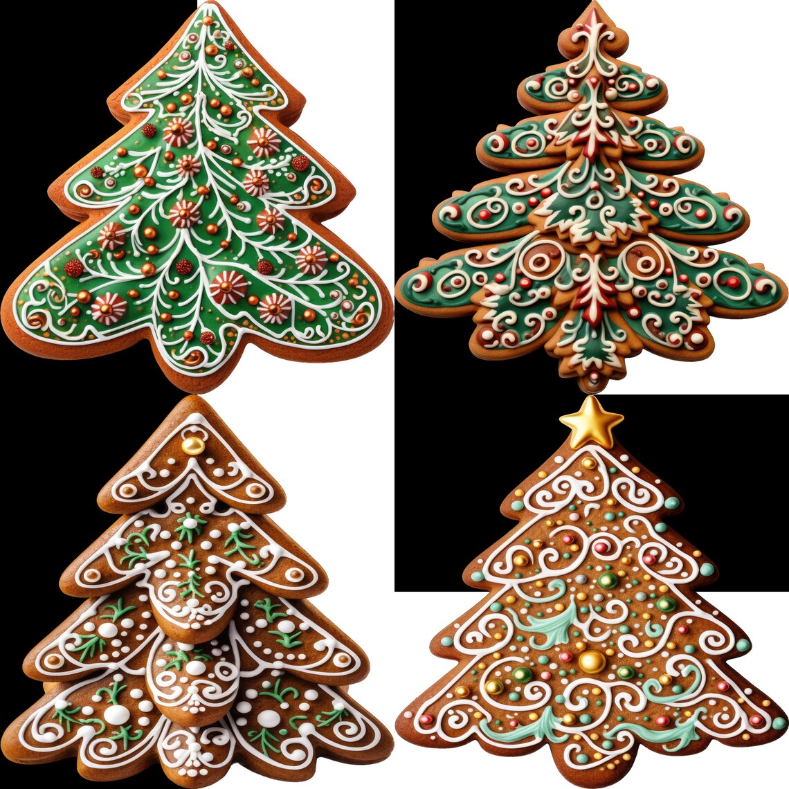 Watercolor Gingerbread Cookie PNG Clipart,christmas Baking Clipart ...