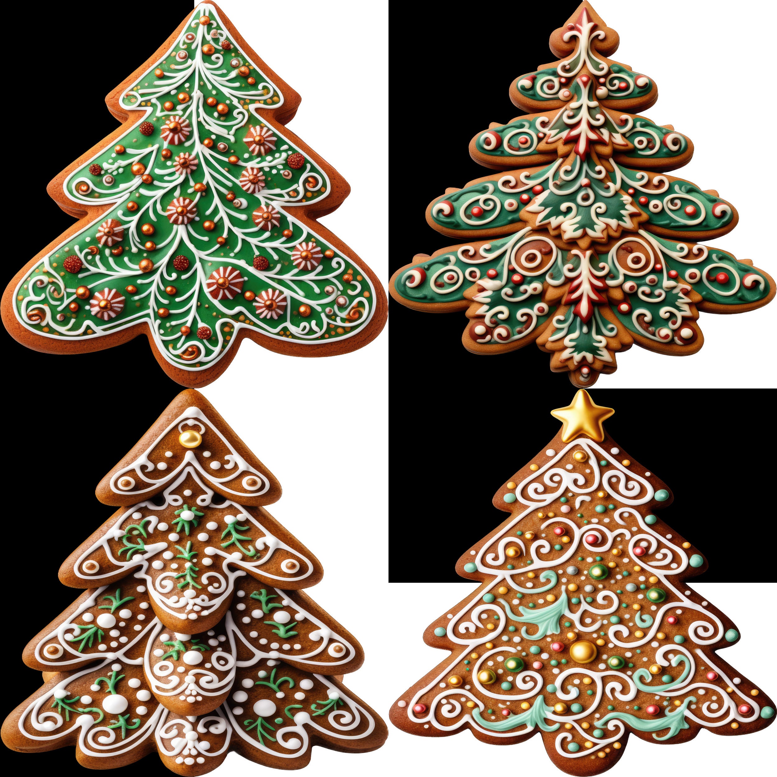 Watercolor Gingerbread Cookie PNG Clipart,christmas Baking Clipart ...