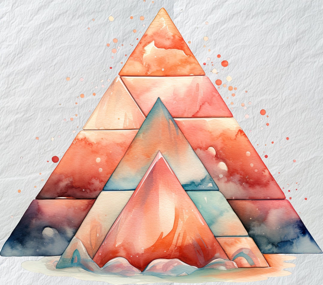 Fantasy Pyramids Clipart, Enchanted Fantasy Pyramids,whimsical Pyramid ...