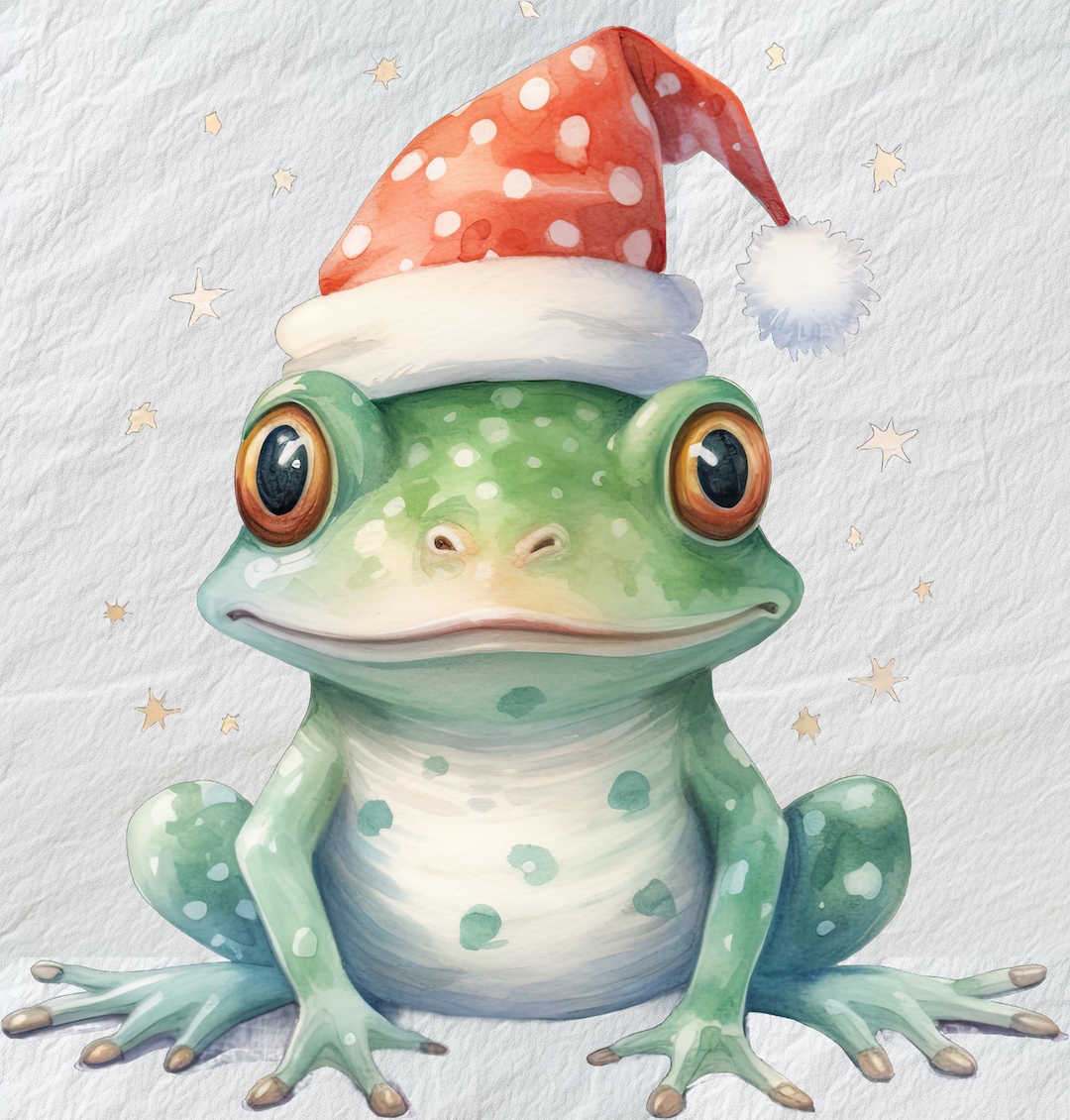 Christmas Festive Xenopus Frog PNG Clipartnursery,cheerful Christmas ...