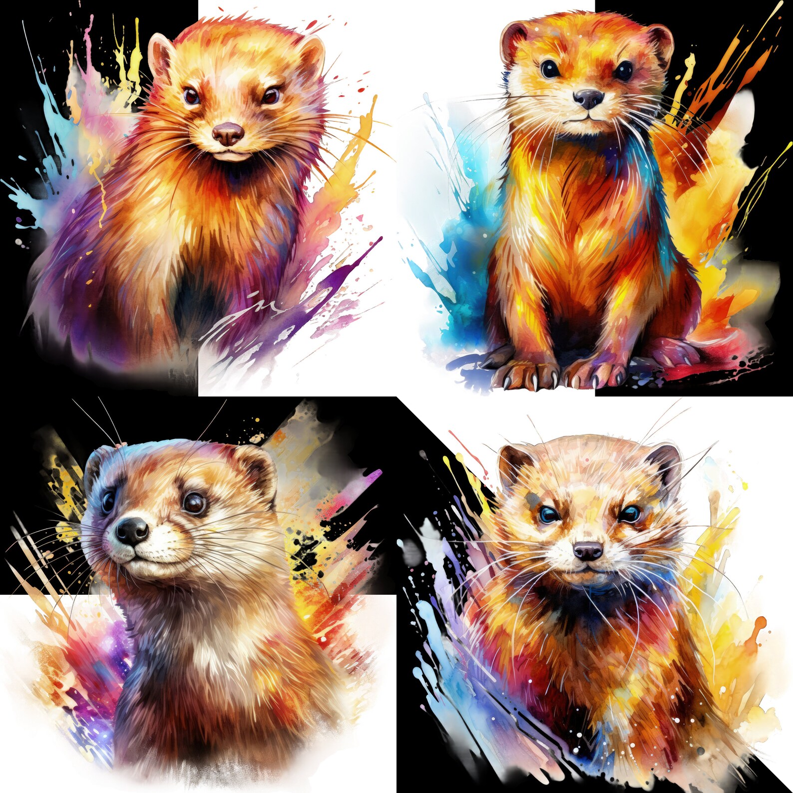 Mongoose Illustration,mongoose Wildlife Art Print,nature-inspired ...