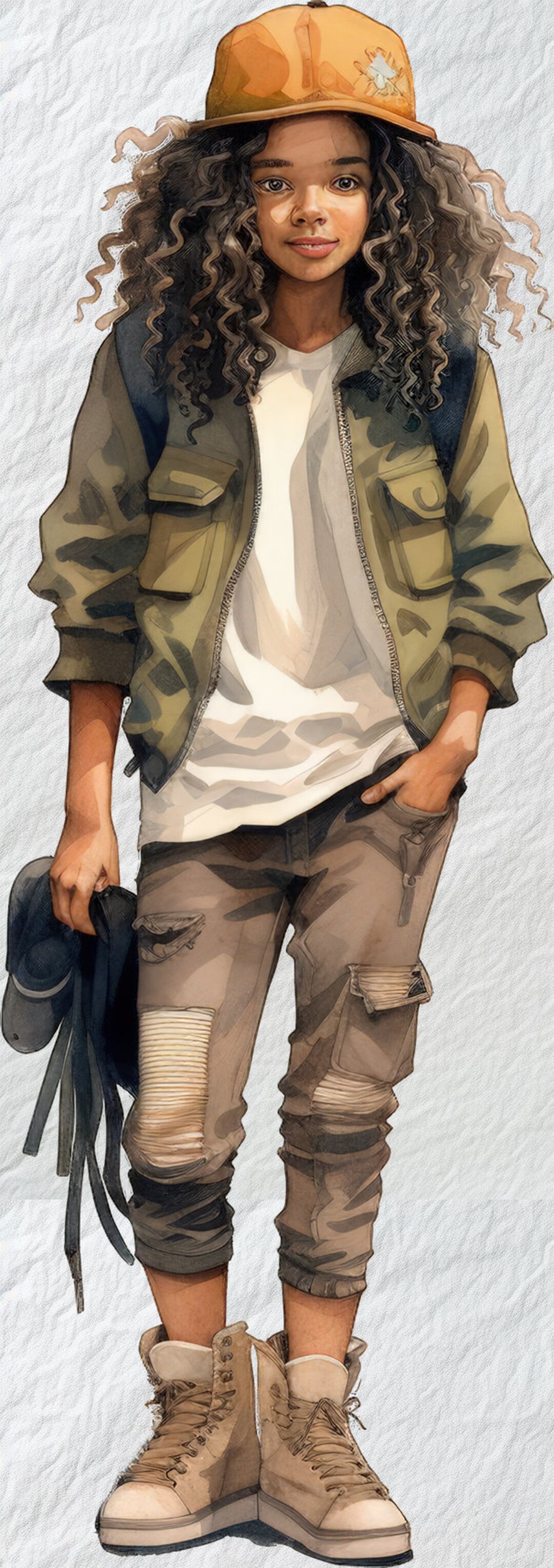 Fashion-forward Teen Style Clipart,teen Fashion Clip Art,stylish ...