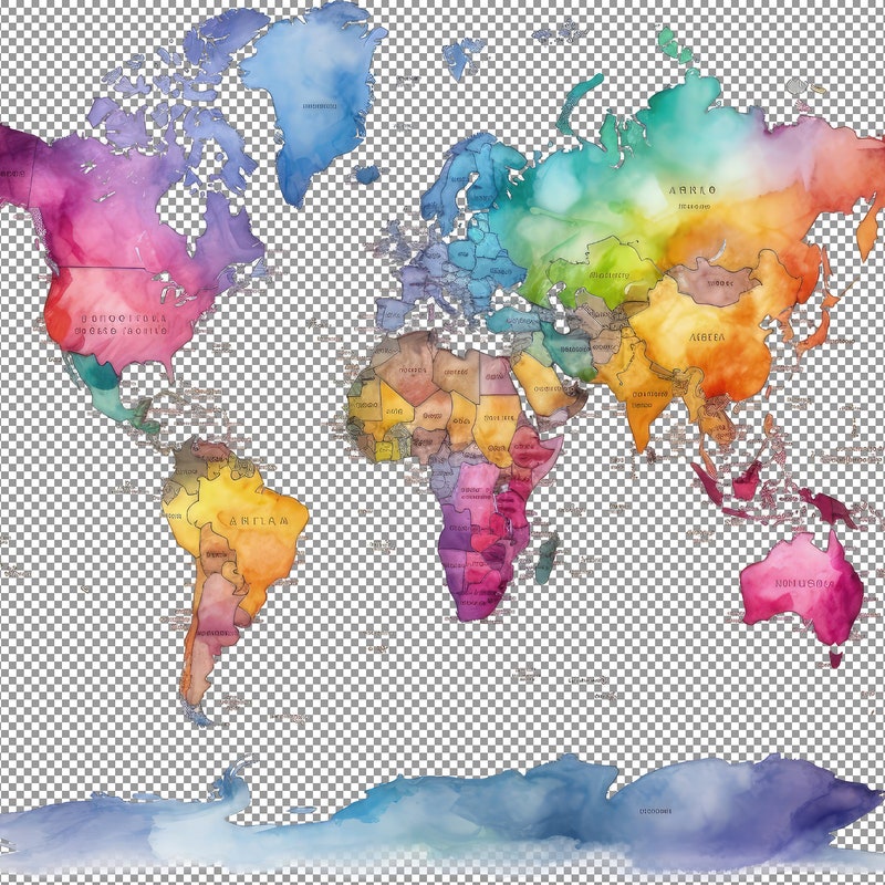 World Map Stencil - Etsy