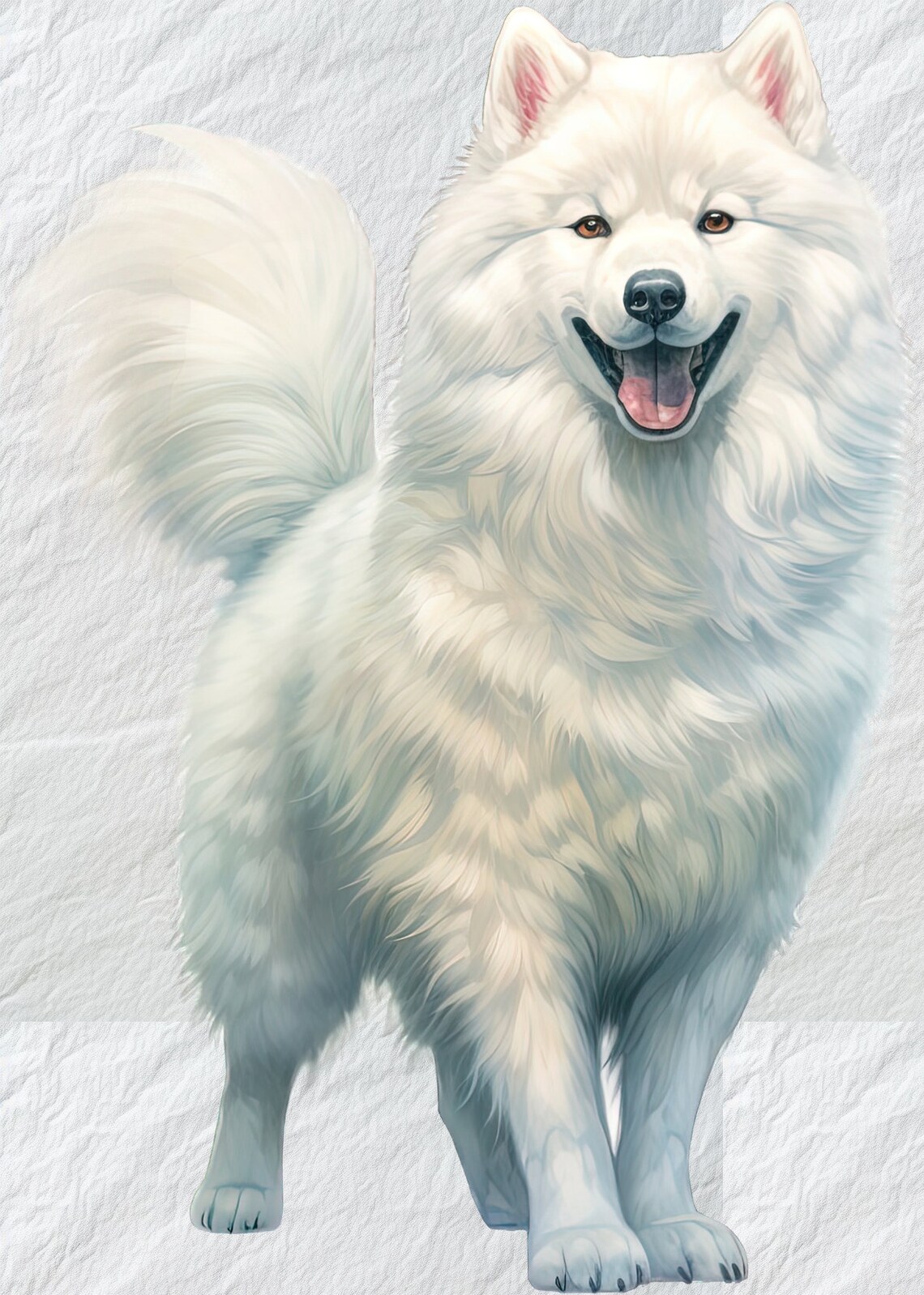 Haunting Samoyed Skeleton Clipart, Samoyed Skeleton Clipart, Haunting ...