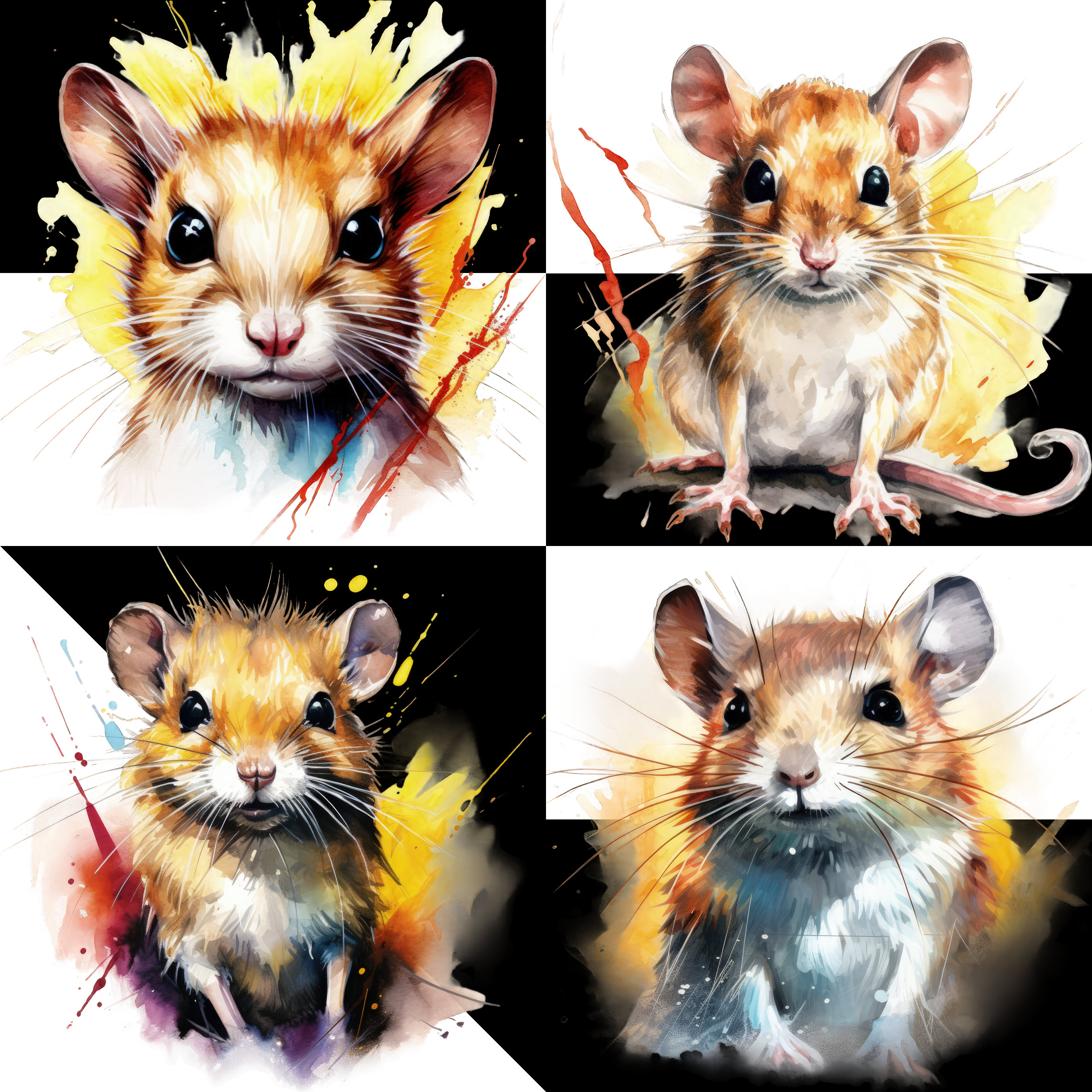 Kangaroo Rat Clipart,kangaroo Rat's Dynamic Pose,playful Kangaroo Rat ...