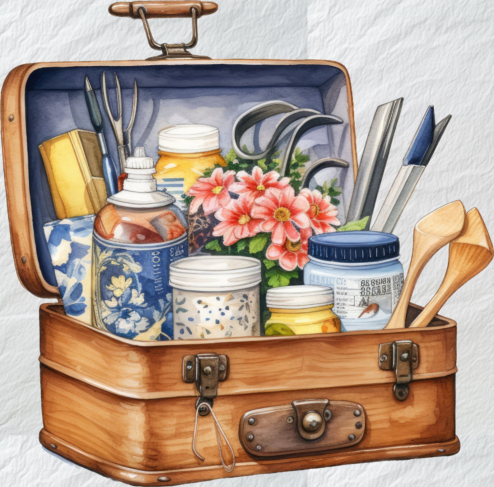 Vantage Tinderbox Watercolor PNG Clipart, Firestarter Clipart Set ...