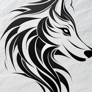 Abstract Wolf Vector Logo PNG Clipart, Vector Logo Clipart, Abstract ...