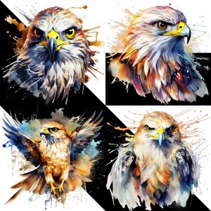 Falcon Lightning Clipart, Falcon Lightning Bolt Art, Majestic Bird of ...