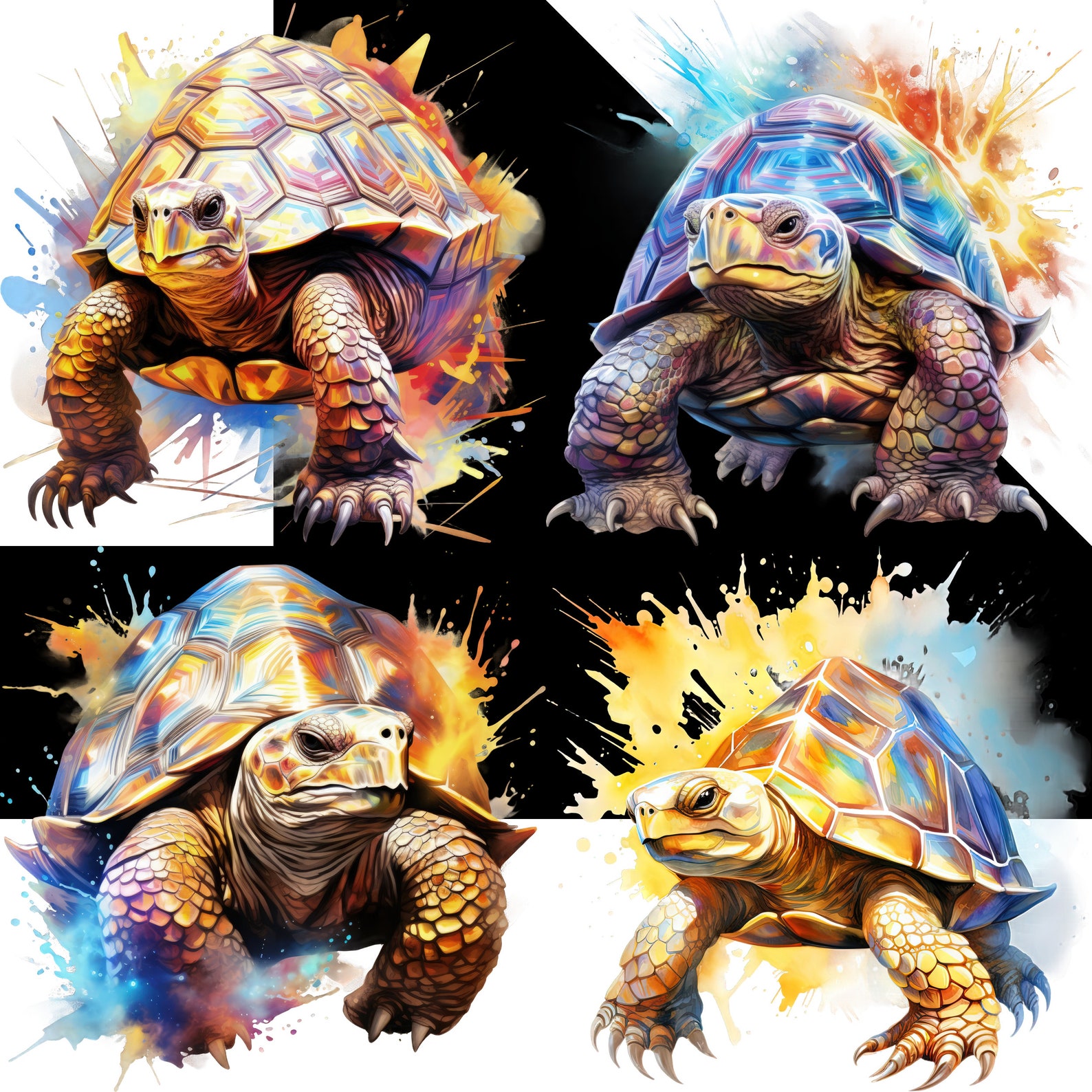 Tortoise's Timeless Energy, Tortoise Illustration,tortoise's Enduring ...