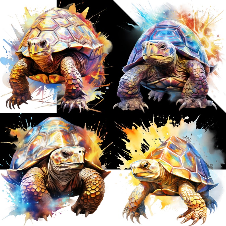 Tortoise's Timeless Energy, Tortoise Illustration,tortoise's Enduring ...