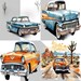 Route 66 Road Trip Clipart, Vintage Route 66 Car Clipart Collection ...