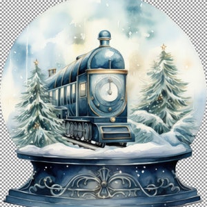 Christmas Polar Express Clipart, Polar Express With Snowball Art,polar ...