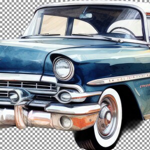 Route 66 Road Trip Clipart, Vintage Route 66 Car Clipart Collection ...