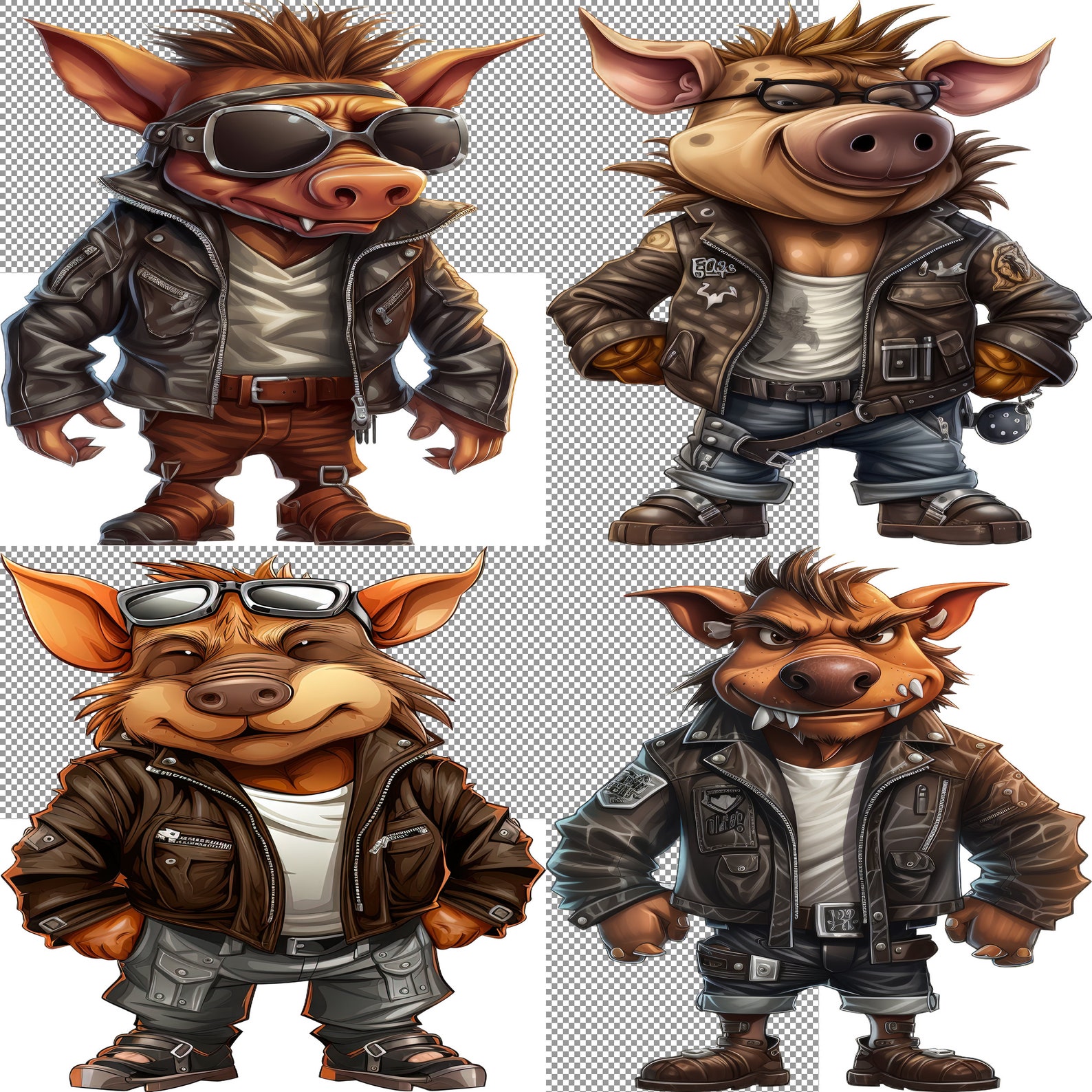Biker Warthog Clipart, Biker Warthog Clipart,motorcycle Decor,tough ...