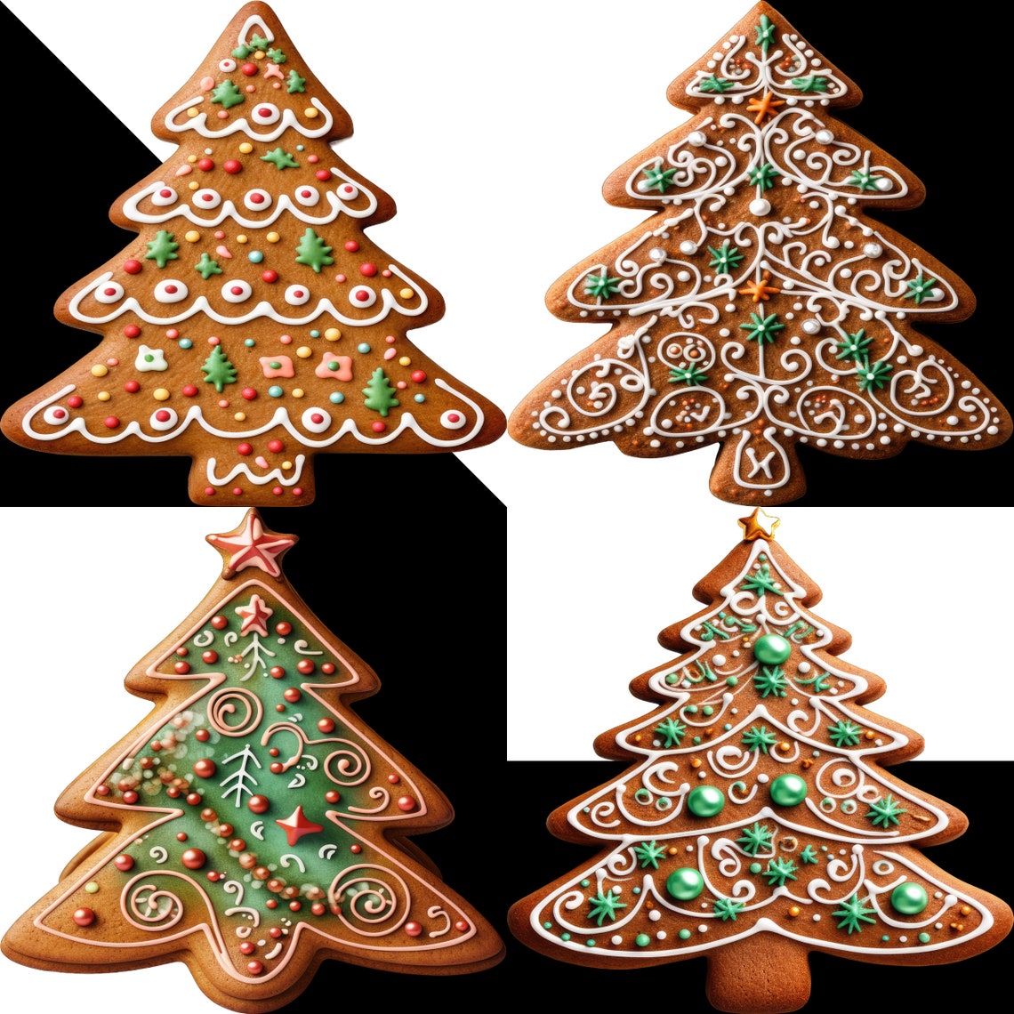 Watercolor Gingerbread Cookie PNG Clipart,christmas Baking Clipart ...