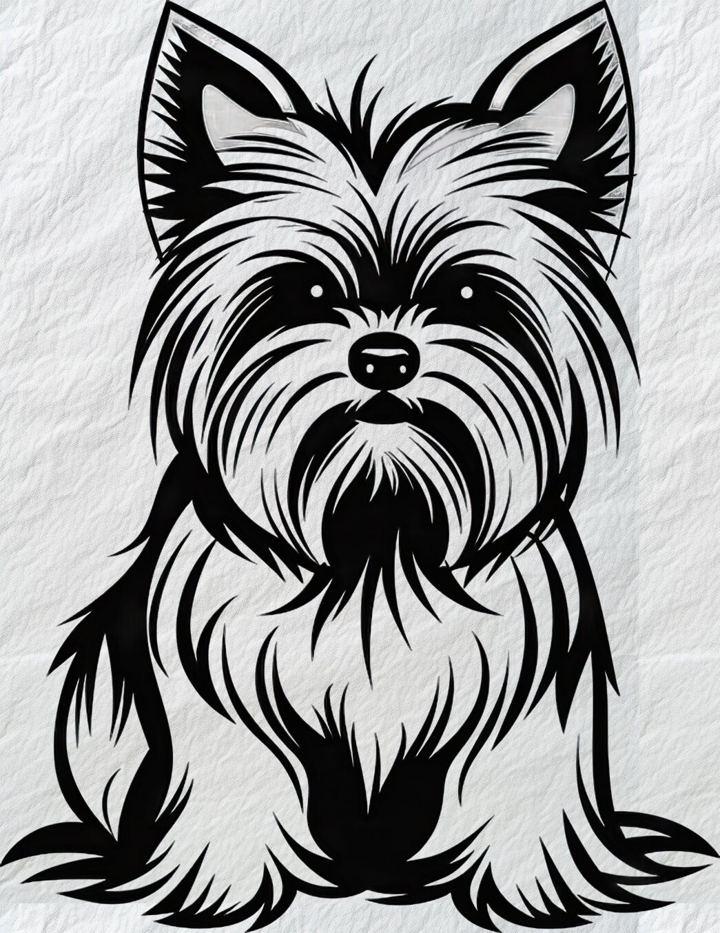 Yorkshire Terrier Vector Lines Logo PNG Clipartdog Logo - Etsy