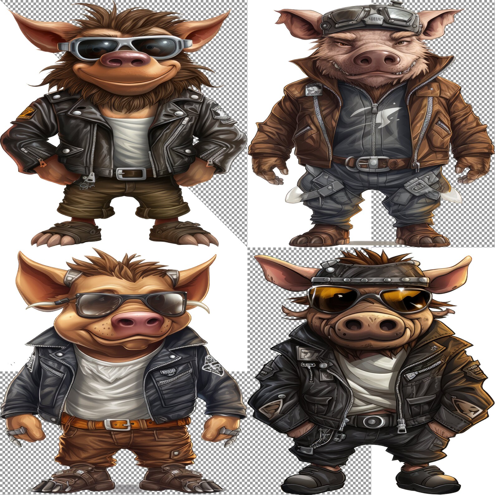 Biker Warthog Clipart, Biker Warthog Clipart,motorcycle Decor,tough ...